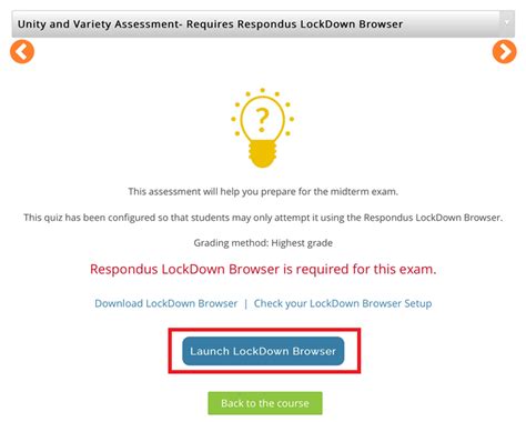 Using Respondus LockDown Browser On IPad Via Canvas Connect For