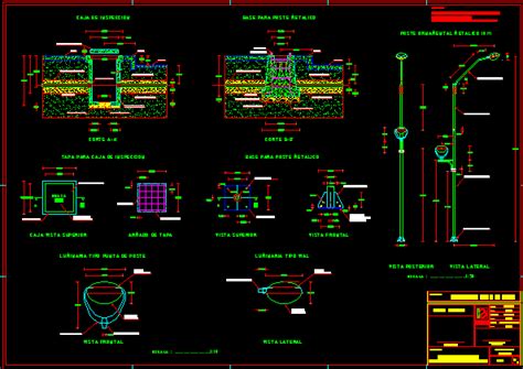 Glorieta Y Puente En DWG Librería CAD