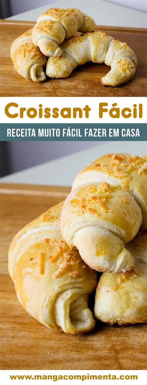 Receita de Croissant Fácil Manga Pimenta