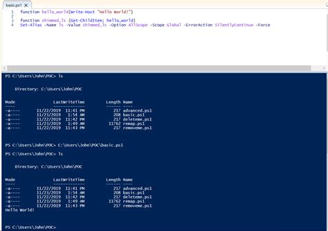 using and abusing aliases with powershell