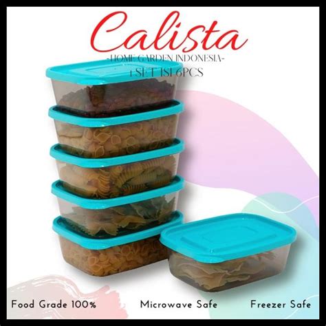 Jual New Food Kontainer Container Set Toples Kotak Calista Furano