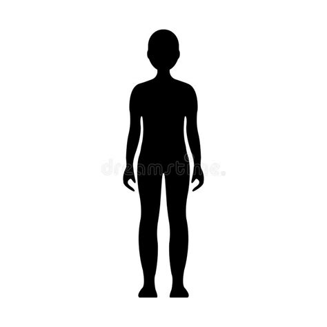 Silueta Del Esquema De Un Hombre Y De Una Mujer En Un Fondo Blanco
