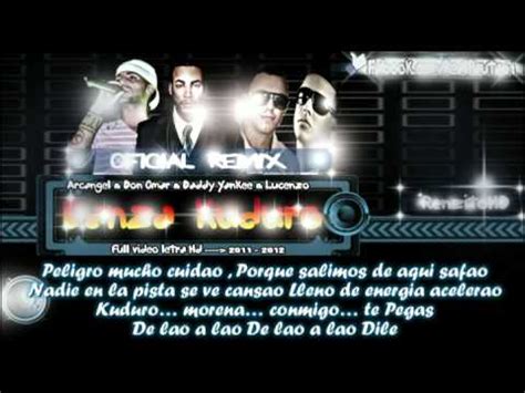 Danza Kuduro Remix Letra Don Omar Ft Lucenzo Arcangel Daddy Yankee