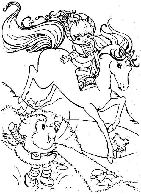Desenho De Rainbow Brite Lendo Para Twink Para Colorir Tudodesenhos