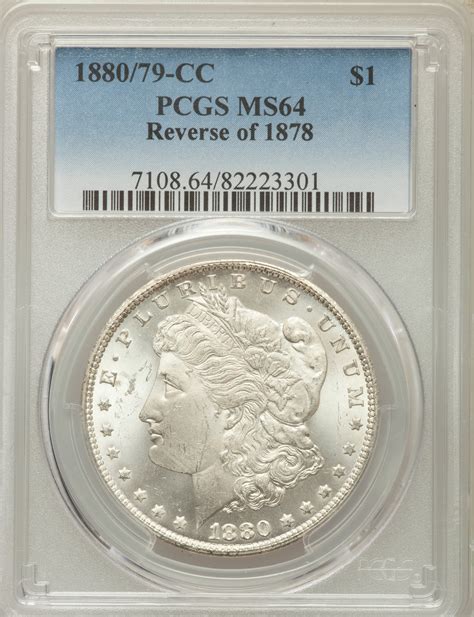 1880 79 CC US Morgan Silver Dollar 1 Reverse Of 1878 PCGS MS64 EBay