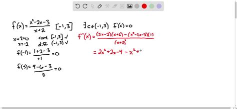 solved determine whether rolle s theorem can be applied to f on the closed interval [a b] if