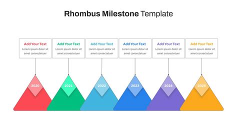 Six Step Horizontal Power Point Flow Chart Template And Google Slides