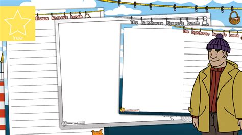 Teacher S Pet Lighthouse Keeper S Lunch Writing Frames