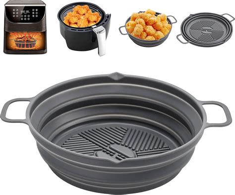 Alyvisun Moule Silicone Accessoire Air Fryer Moule pour Friteuse à Air