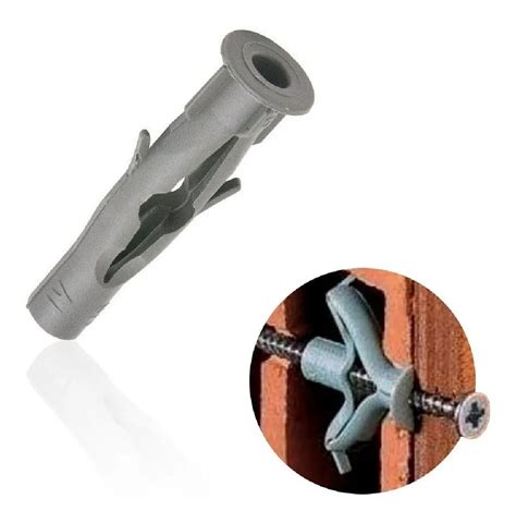 Pacote 500 Bucha Tijolo Baiano Furado Oco 8mm S8 C Anel Clickferragem