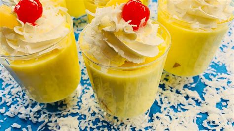 Como hacer gelatinas de piña colada para mesa de postres y venta