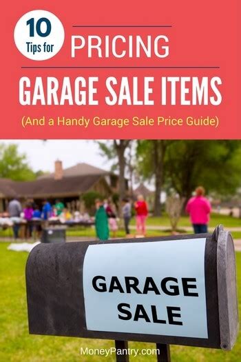 Printable Garage Sale Pricing Guide