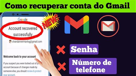 Como recuperar conta do Gmail sem código de verificação 2023