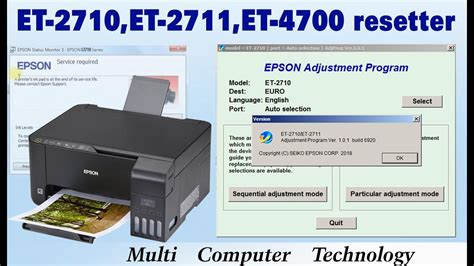 Epson L222 Reset Adjustment Resetter Youtube