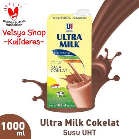 Jual Ultra Milk UHT Coklat 1000ml Susu Cokelat Chocolate 1 Liter 1L
