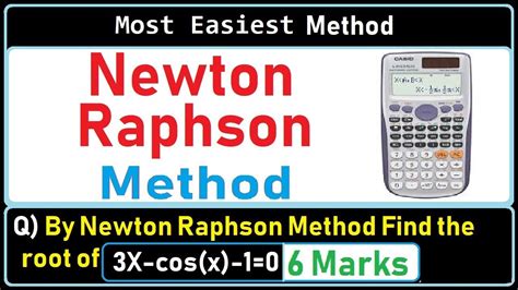 newton raphson method using calculator shortcut tricks youtube