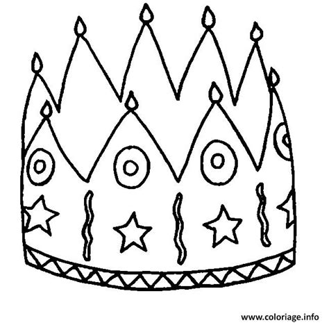Coloriage Couronne Des Rois Facile Dessin Galette Des Rois à imprimer