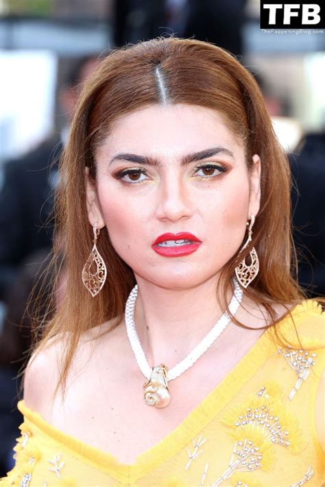 Blanca Blanco Looks Hot In A See Through Yellow Dress At The 75th
