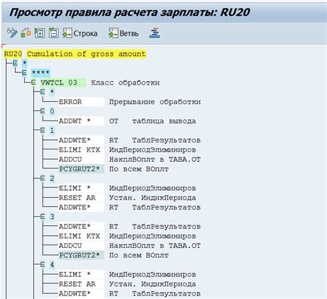 Мануал по созданию правил в модуле SAP HCM PY SAPHR блог