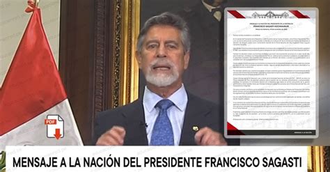 Mensaje A La Nacion Texto Completo Del Mensaje A La Naci N Del