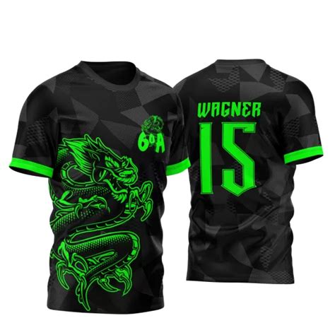 Arte Vetor Camisa Para Atlética Acadêmica e InterClasse Dragão Verde
