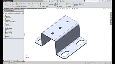 Sheet Metal Solidworks Ejercicio 1 YouTube