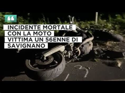Incidente Mortale Con La Moto Vittima Un 56enne Di Savignano YouTube