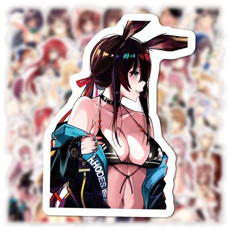 50pcs Sexy Anime Decal Hentai Waifu Girl Ahegao Vinyl Stickers UK