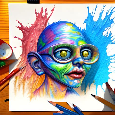 3D Oil Painting Water Color Pencil Sketch Trippy Cartoon Arthub Ai