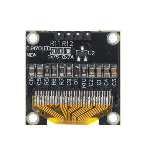 White Blue 0 96 Inch OLED IIC Serial Display Module 128X64 Kunkune