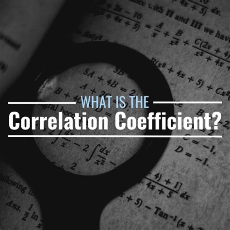 what is the correlation coefficient definition calculation and example thestreet