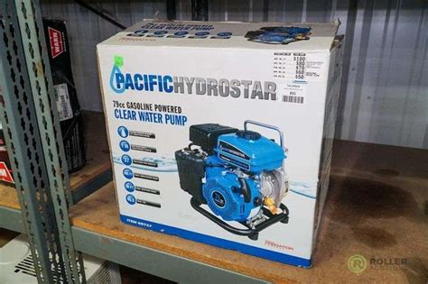 Pacific Hydrostar 79cc Clear Water Pump Gas Roller Auctions