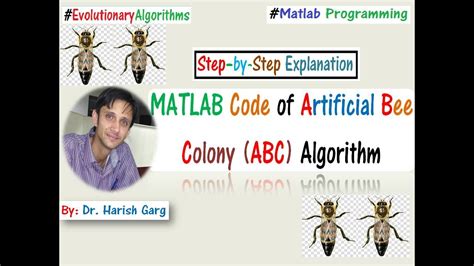 matlab code of artificial bee colony abc algorithm youtube