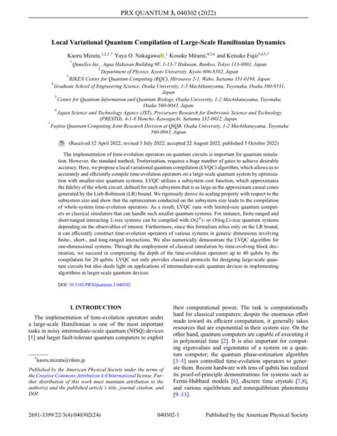 pdf local variational quantum compilation of large scale hamiltonian dynamics