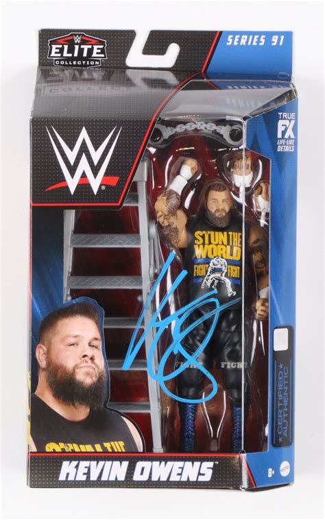 Kevin Owens Signed WWE Elite Collection Action Figure JSA Pristine