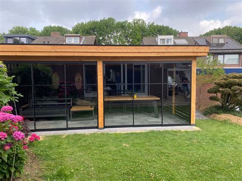 Douglas Overkapping Met Steellook Schuifwand En Draaibare Lamellen P