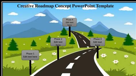 Creative Roadmap PowerPoint Template Slidevilla