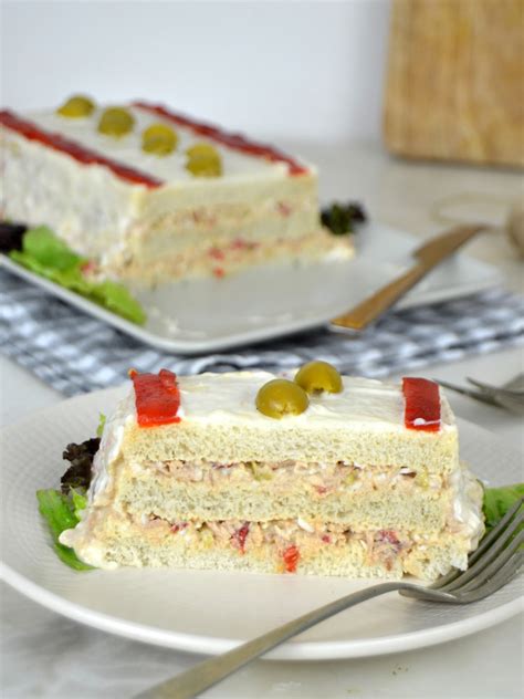 Pastel frío de atún con pan de molde Cuuking Recetas de cocina