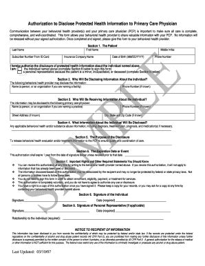 Fillable Online PCP Form Magellan Provider S Home Page Fax Email