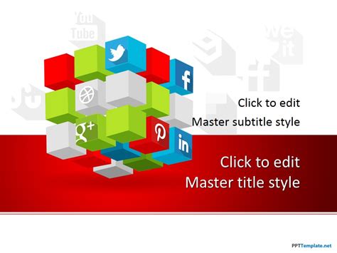 Free Social Media Discussion PPT Template