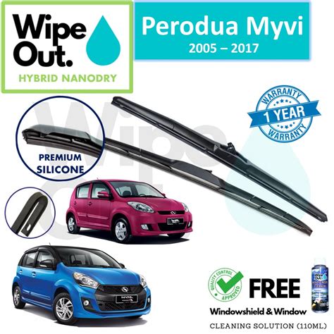 Premium Perodua Myvi Lagi Best Icon Ezi Wipeout Hybrid