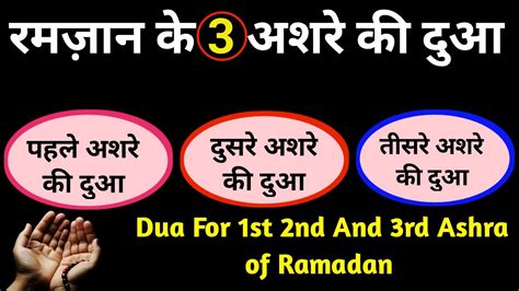 Ramzan Ke 3 Ashron Ki Dua 2024 Dua For 1st 2nd And 3rd Ashra Of