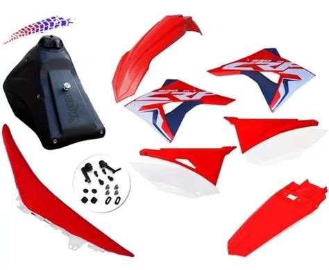 Kit Plastico Crf 230 Biker Elite 2019 Adaptável Bros Xr 200