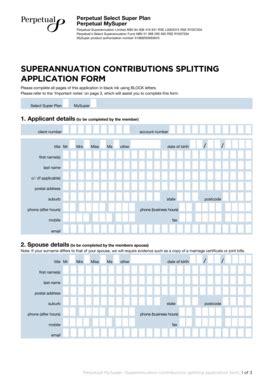 Fillable Online PL00442 1689 MS Contributions Splitting Form Fax Email