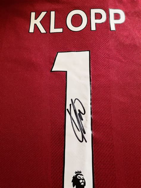 Jurgen Klopp Signed Liverpool Football Club Shirt Authentic Memorabilia