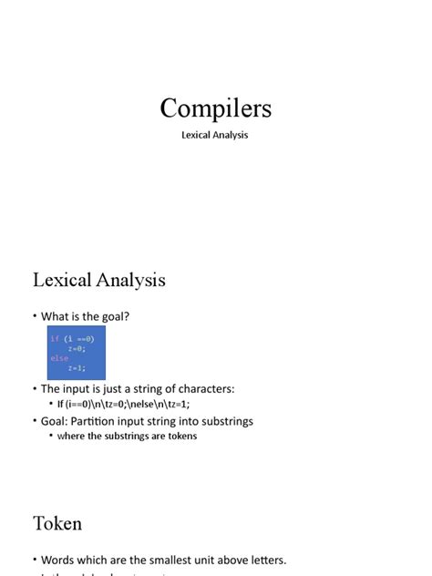 intro to compilers lecture 2 pdf regular expression parsing