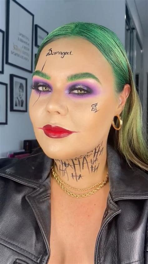 Female Joker Makeup Halloween Makeup Makeup Tutorial