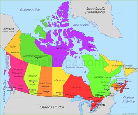 El Mapa De Canada
