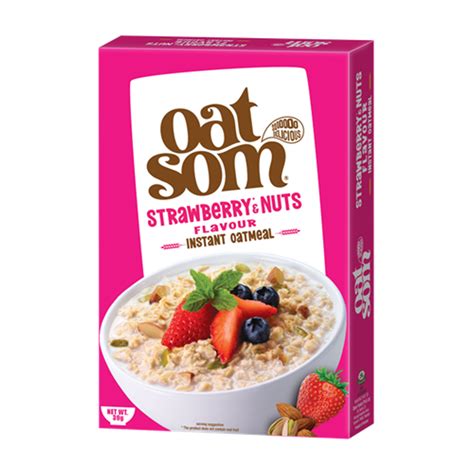 Buy Shan Oat Som Instant Oatmeal Strawberry Nuts 39g Online At