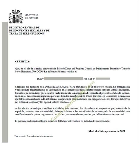 Cómo obtener el certificado de delitos de naturaleza sexual 2023
